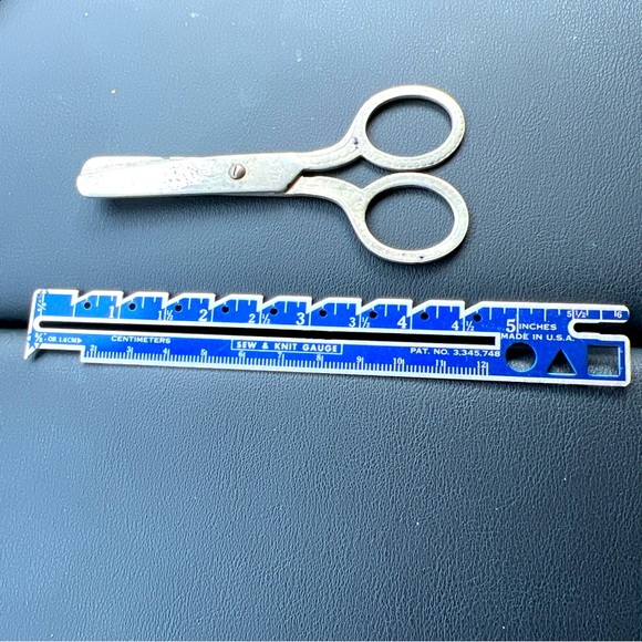 Vintage | Office | Vtg Blunt Tip Small Scissors Silver Tone Metal Steel ...